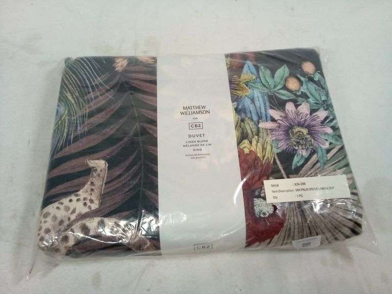 Matthew Williamson, CB2 Duvet Linen Blend, King - Dutch Goat