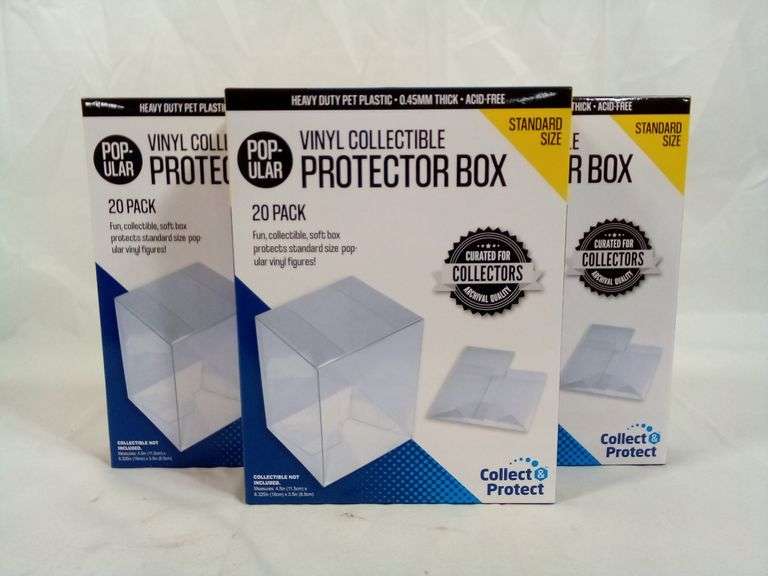Lot of 3 - Entertainment Earth Vinyl Collectible Collapsible Protector ...
