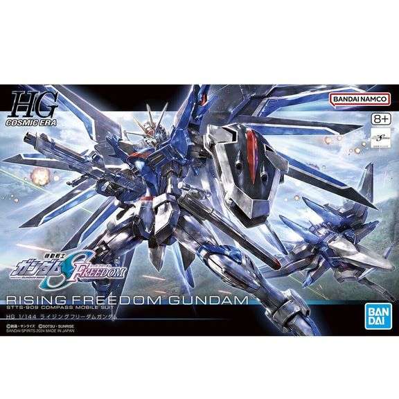 Bandai Gundam Seed HG Cosmic Era 243 Rising Freedom Gundam Model Kit ...