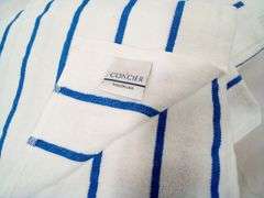 1Concier Ritz Royal Blue/White Stripes Pool Towels, 5-Pack - Dutch Goat