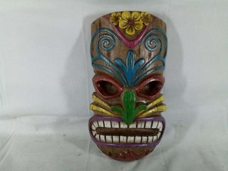 Tiki Face Wall Plaque, 12" - Dutch Goat