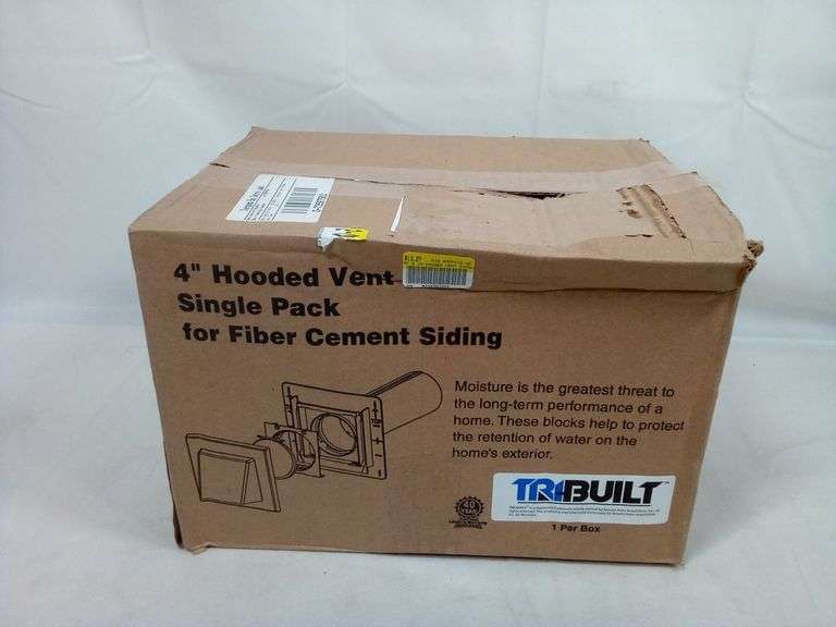 4" Hooded Vent Single Pack, For Fiber Cement Siding - Dutch Goat