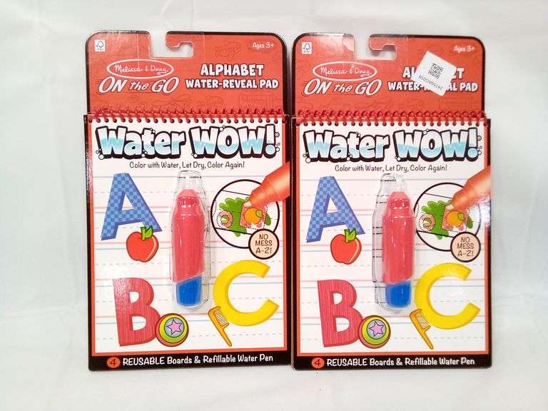 Melissa & Doug Water Wow! Alphabet Water-Reveal Pad, Color With Water ...