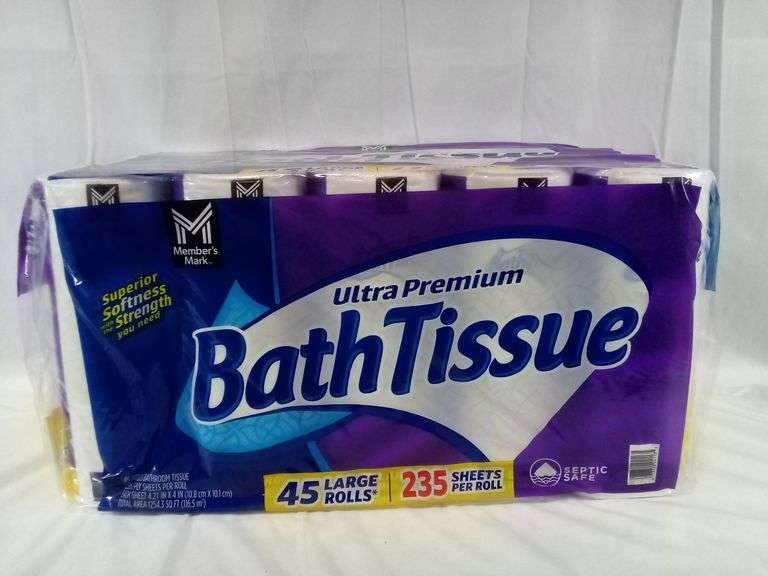 Member's Mark Ultra Premium Bath Tissue, 45 Large Rolls (2-Ply 235 ...