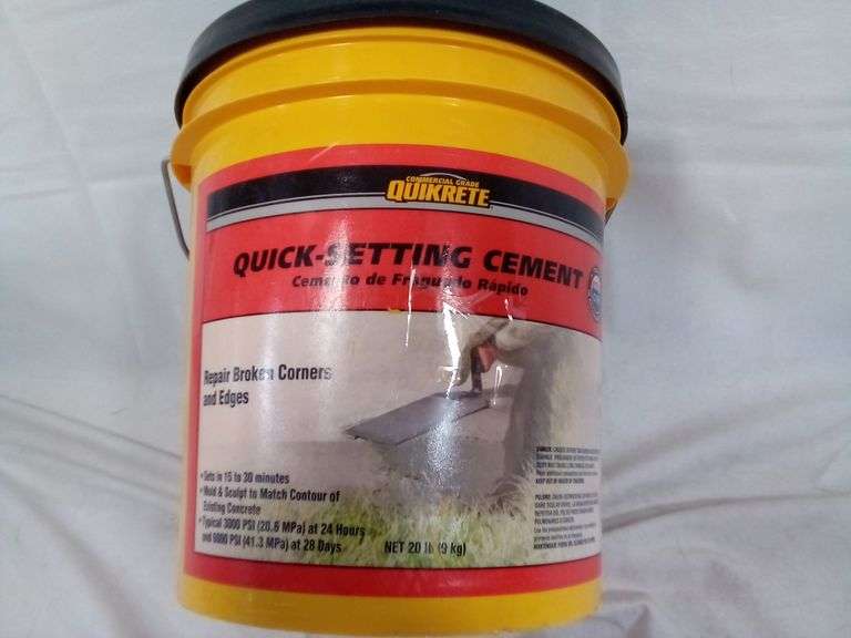 Quikrete Commercial Grade Quick-Setting Cement Concrete Mix, 20lb ...