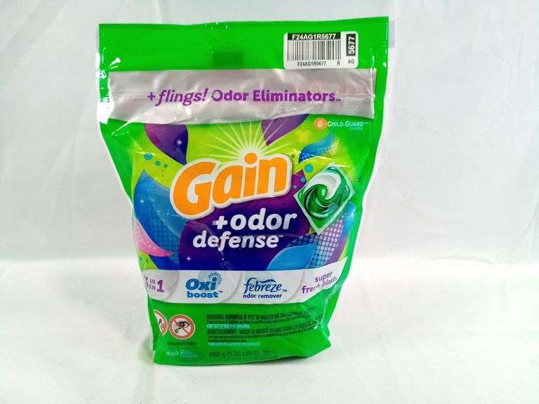 Gain + Odor Defense 3-in-1 Liquid Laundry Detergent Super Fresh Blast ...