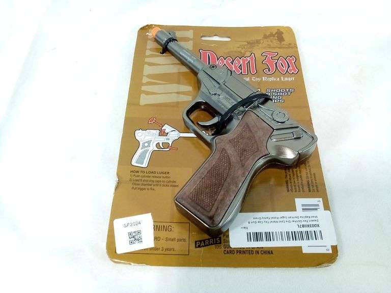 Desert Fox Gonher Die Cast Metal Toy Cap Gun 8 Shot Replica German ...