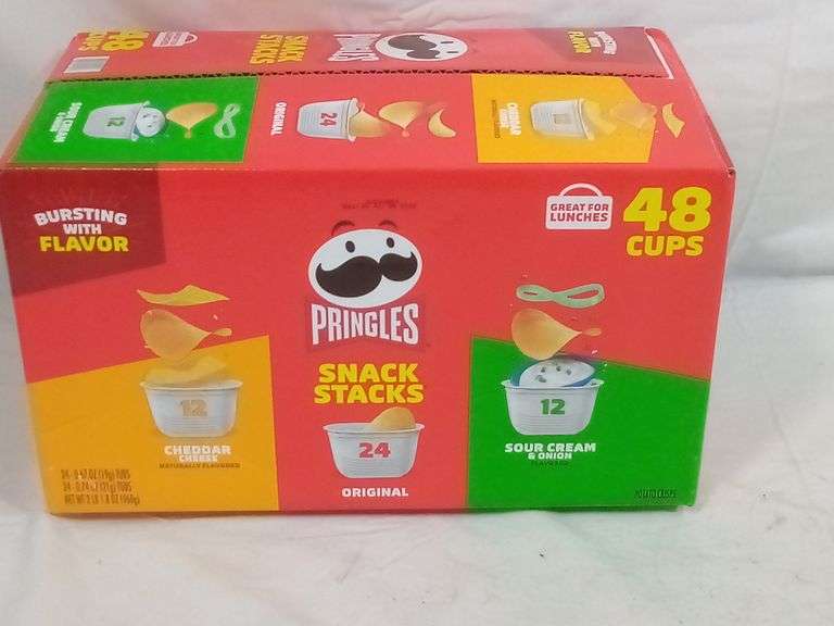 Pringles, Snack Stacks Potato Chips Variety Pack, 48 Cups, 1.8 Oz ...