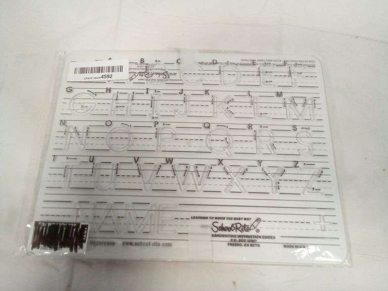 School Rite, Handwriting Instruction Guide Template Uppercase ...