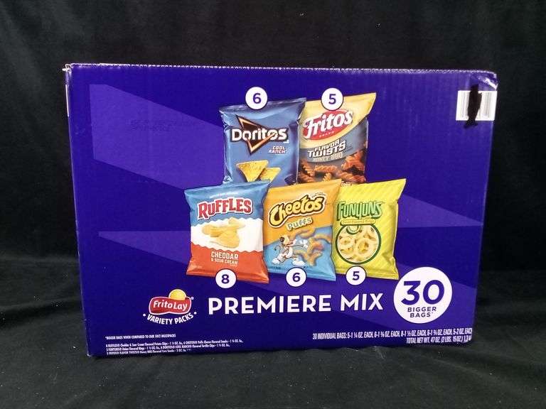 Frito Lay, Premiere Mix Chips Variety Pack, 47 Oz, 30 Count - Dutch Goat