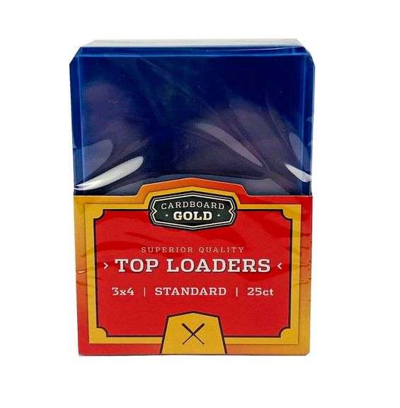 Lot of 3 Cardboard Gold Superior Quality Top Loaders – 3x4 Standard 25 ...