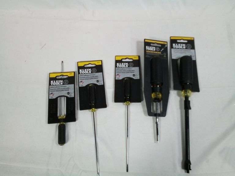 Assortment of 5 KleinTools Miniature Screwdrivers & Slotted Screw ...