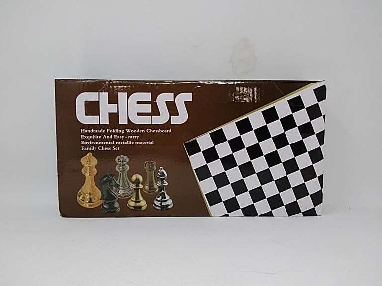 Handmade Folding Wooden Chessboard, Family Chess Set, - Dutch Goat