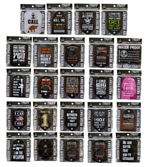 Assortment of 21 - Patriot Tactical Stickers - Waterproof, UV Resistant ...