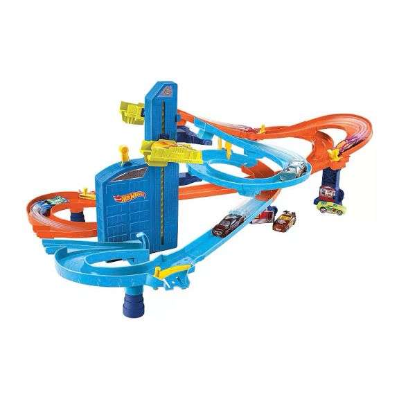 Hot Wheels, Auto Lift Expressway Play Set - Dutch Goat