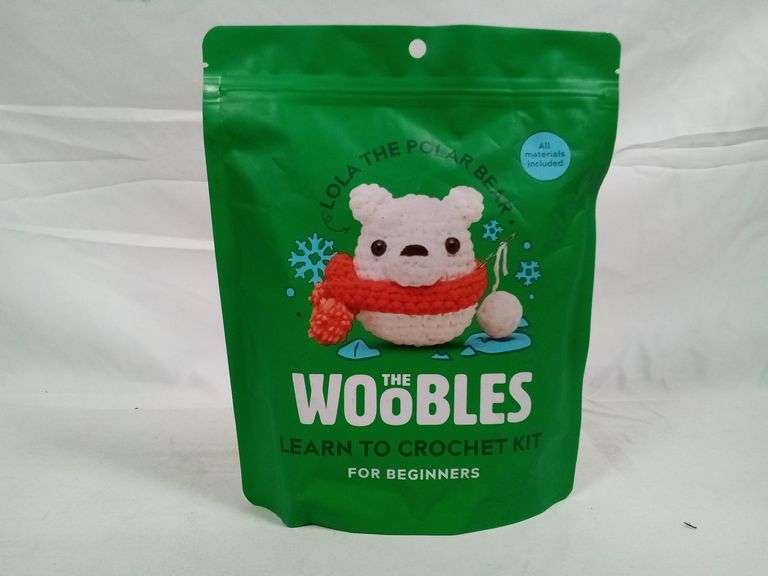 The Woobles, Lola The Polar Bear Learn To Crochet Kit For Beginners ...