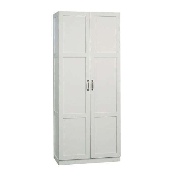 Sauder Select Storage Cabinet – White Finish 419636 - Small hole on ...