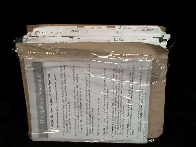 The Nokbox Documents – Color-Coded Labeled Folders - Dutch Goat