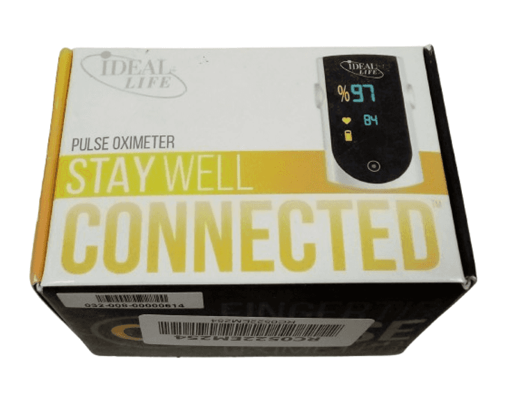 Ideal Life Pulse Oximeter with Carry Pouch – Grey/Black - Dutch Goat