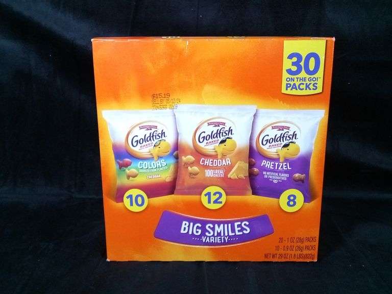Goldfish Baked Snack Crackers Big Smiles Variety Pack – 30 Count ...