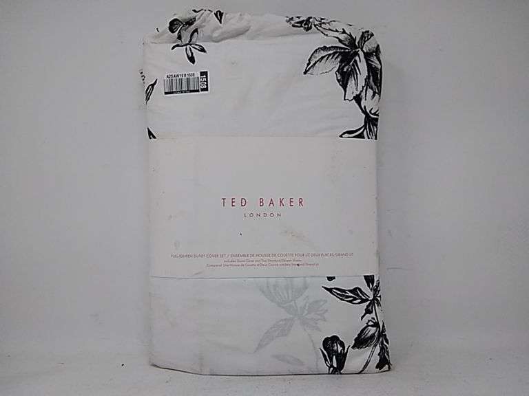 Ted Baker, Full/Queen Elegance Floral Duvet Cover Set - Dutch Goat