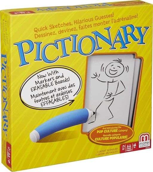 Mattel Games Pictionary Quick Drawing & Guessing Board Game - Dutch Goat