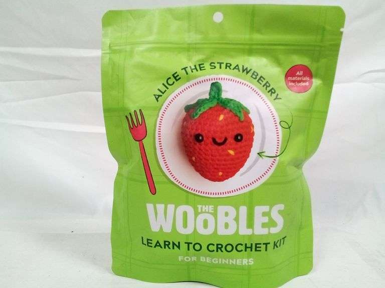 The Woobles, Alice The Strawberry Learn To Crochet Kit For Beginners ...