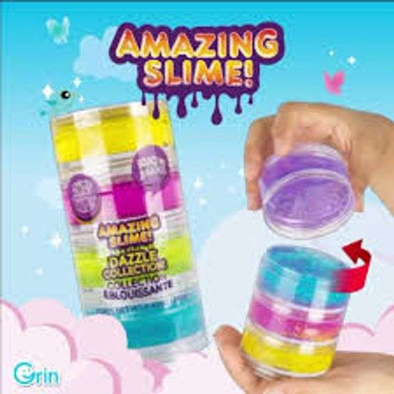 Lot of 2 Grin Studios Amazing Slime! Dazzle Collection Confetti Craze ...