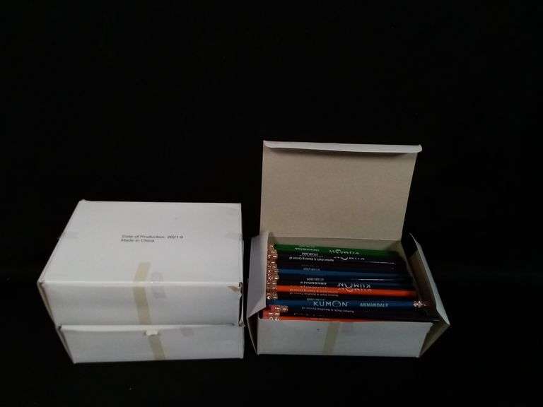 Lot of 3 Pencils #5, 500 Per Box (Custom writing: Kumon Children's Math ...