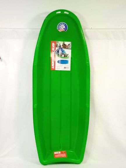 Flexible Flyer, Winter Lightning Injection Molded Plastic Sled, Green ...