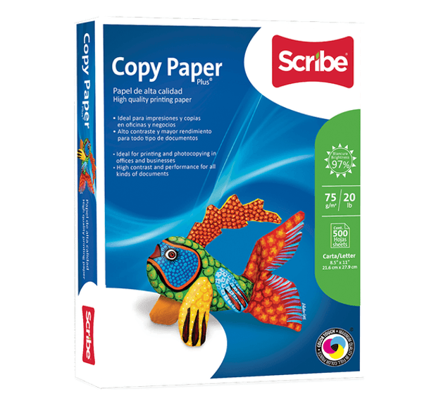 Scribe Copy Paper Plus High Quality Printing Paper – Letter 8.5"x11 ...
