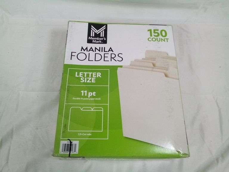 Member's Mark, Manila File Folders, Letter Size, 150 Count - Dutch Goat