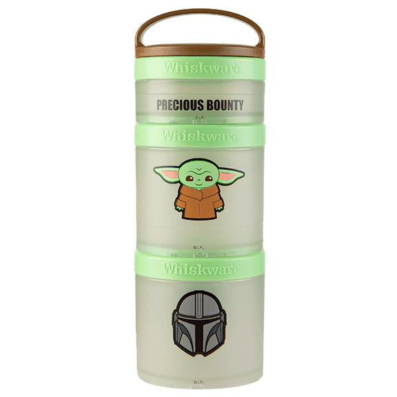 Lot of 2 Whiskware Star Wars The Mandalorian Portable Snack Container ...