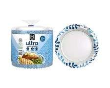 Member's Mark Ultra Paper Plates – White/Blue 204 Count - Dutch Goat