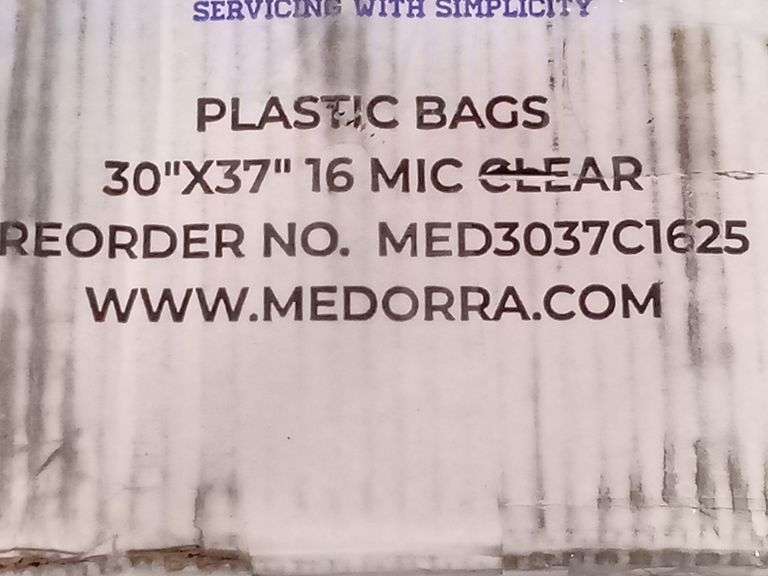 Medorra Plastic Bags Garbage Trash Can Liners – 16 Mic Clear 30" x 37 ...