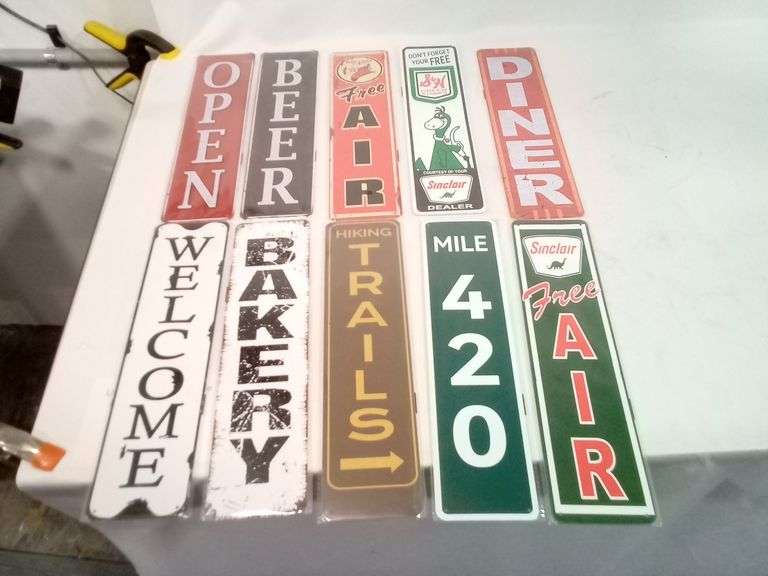 Assortment Of Retro Metal Signs - Dutch Goat