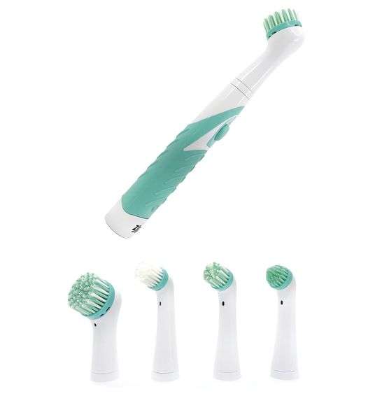 Zippi Power Scrubber with Interchangeable Brush Heads - Dutch Goat