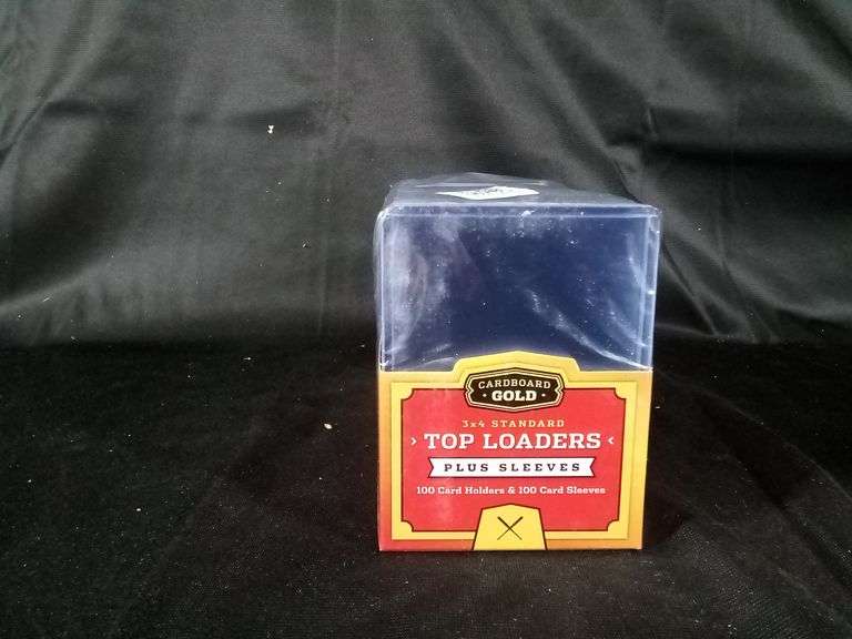 Cardboard Gold, Top Loaders & Sleeves Set, 100 Card Holder, 3x4 ...